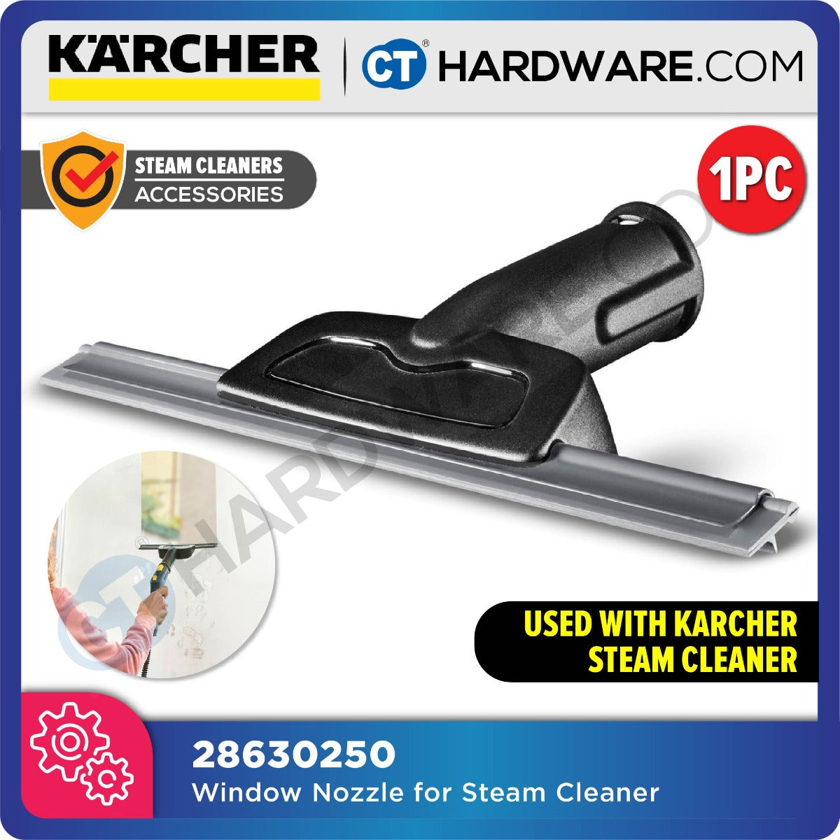 Karcher 28630250 Window Nozzle for Steam Cleaners – CT Hardware Online