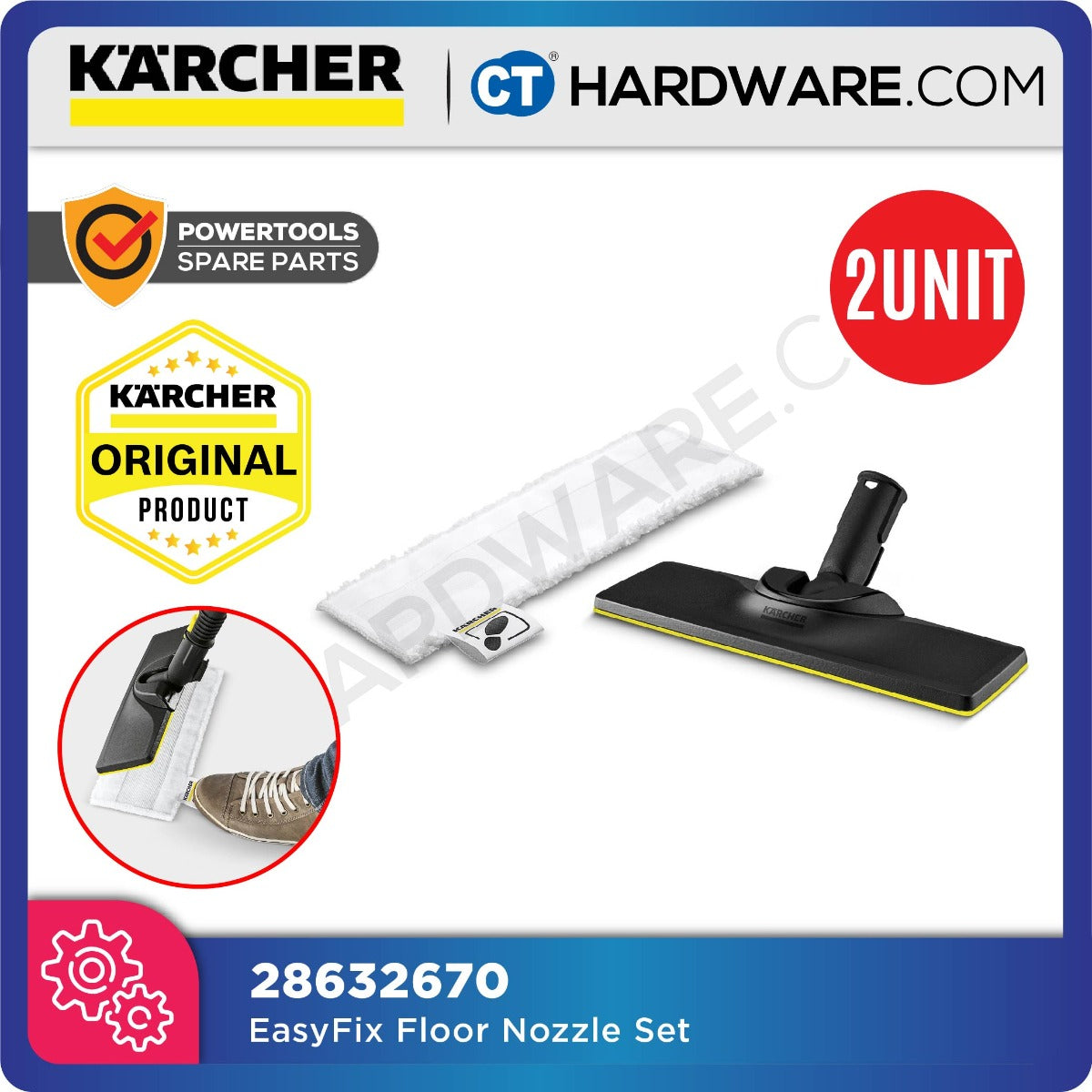 Karcher 28632670 EasyFix Floor Nozzle Set – CT Hardware Online