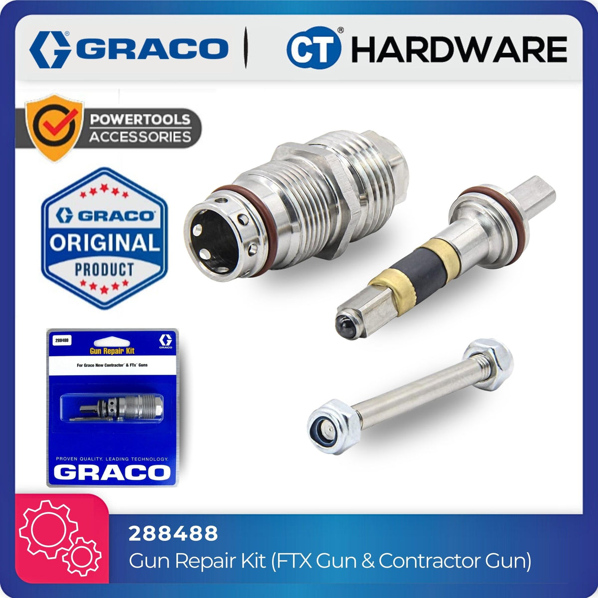 Graco 288488 Gun Repair Kit (FTX Gun & Contractor Gun) – CT Hardware Online