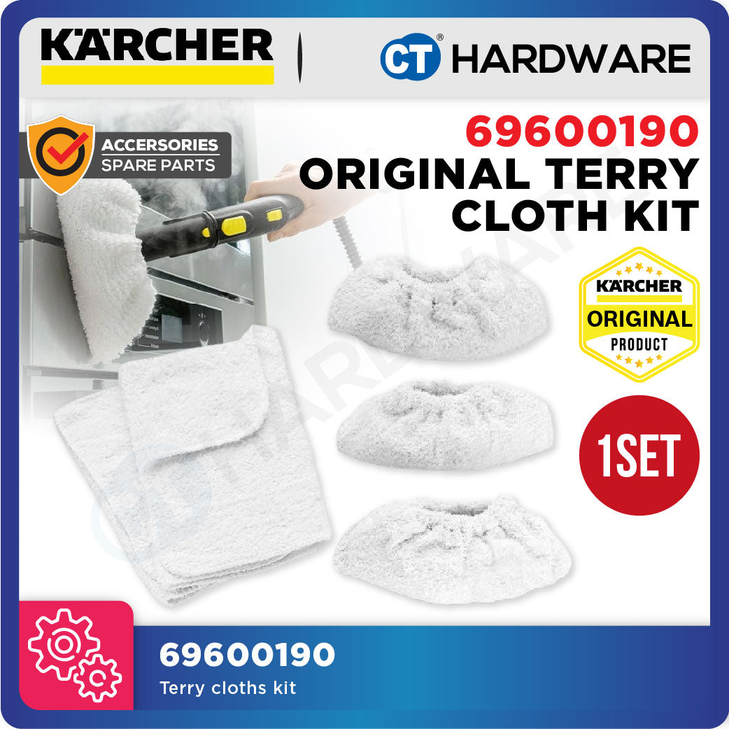 Karcher 69600190 Terry Cloth kit for SC Steam Cleaner – CT Hardware Online