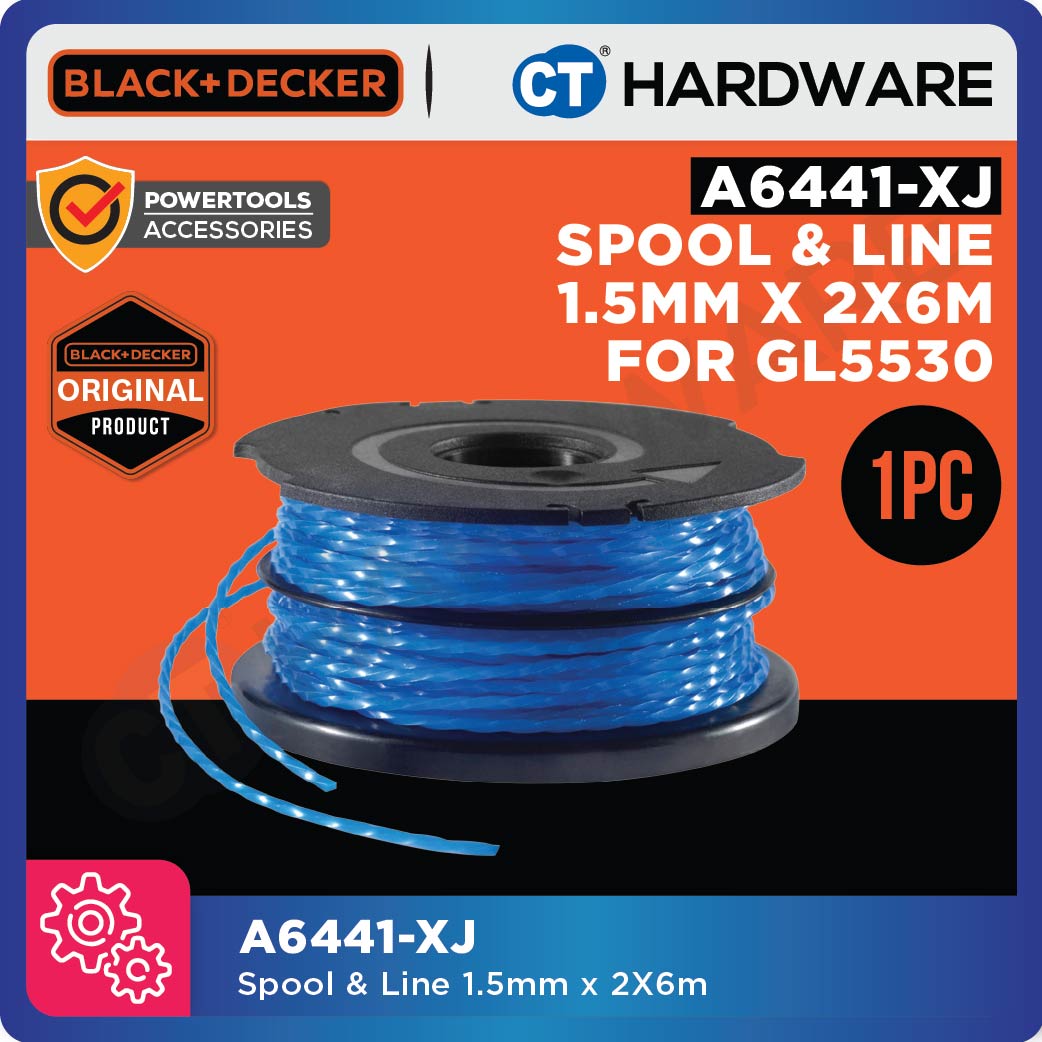 Black & Decker A6441XJ Reflex Plus Dual Spool & Line 1.5mm x 2x6M – CT ...