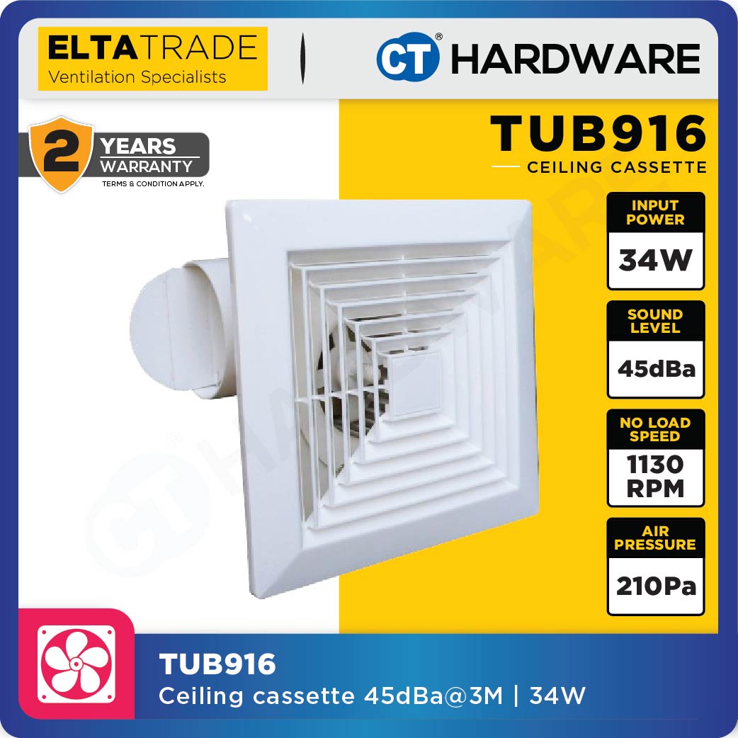 ELTA TRADE TUB916 Plastic Ceiling Cassette | Air Diffuser for Ceiling ...