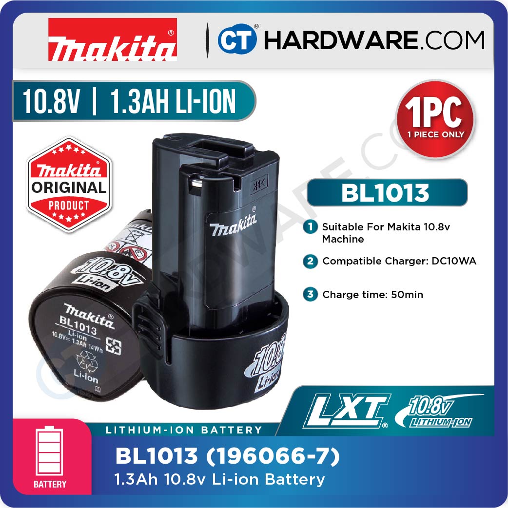 MAKITA BL1013 (196066-7) Battery 10.8V Malaysia – CT Hardware Online