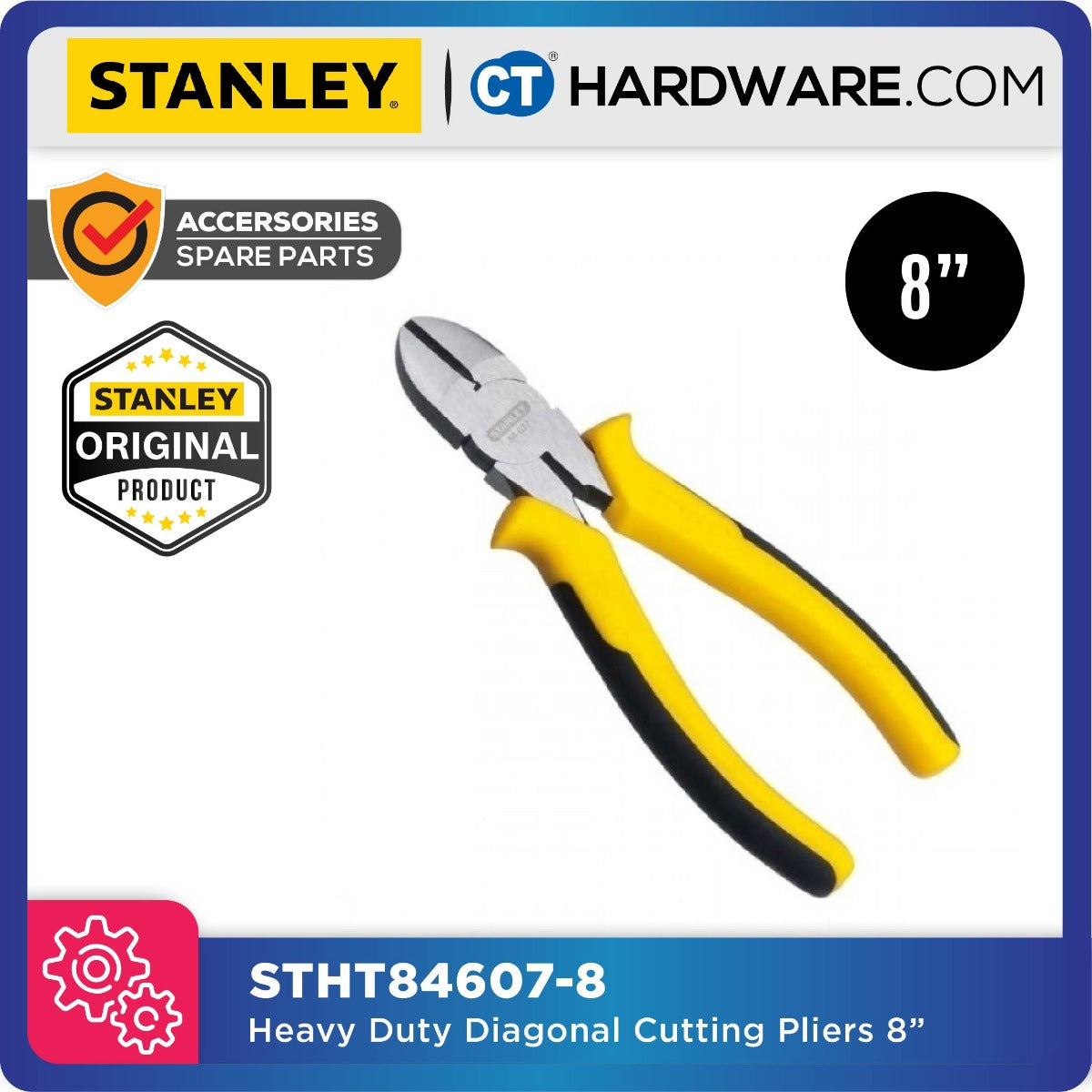Stanley STHT84607-8 Dynagrip® Diagonal Cutting Plier 8" – CT Hardware ...
