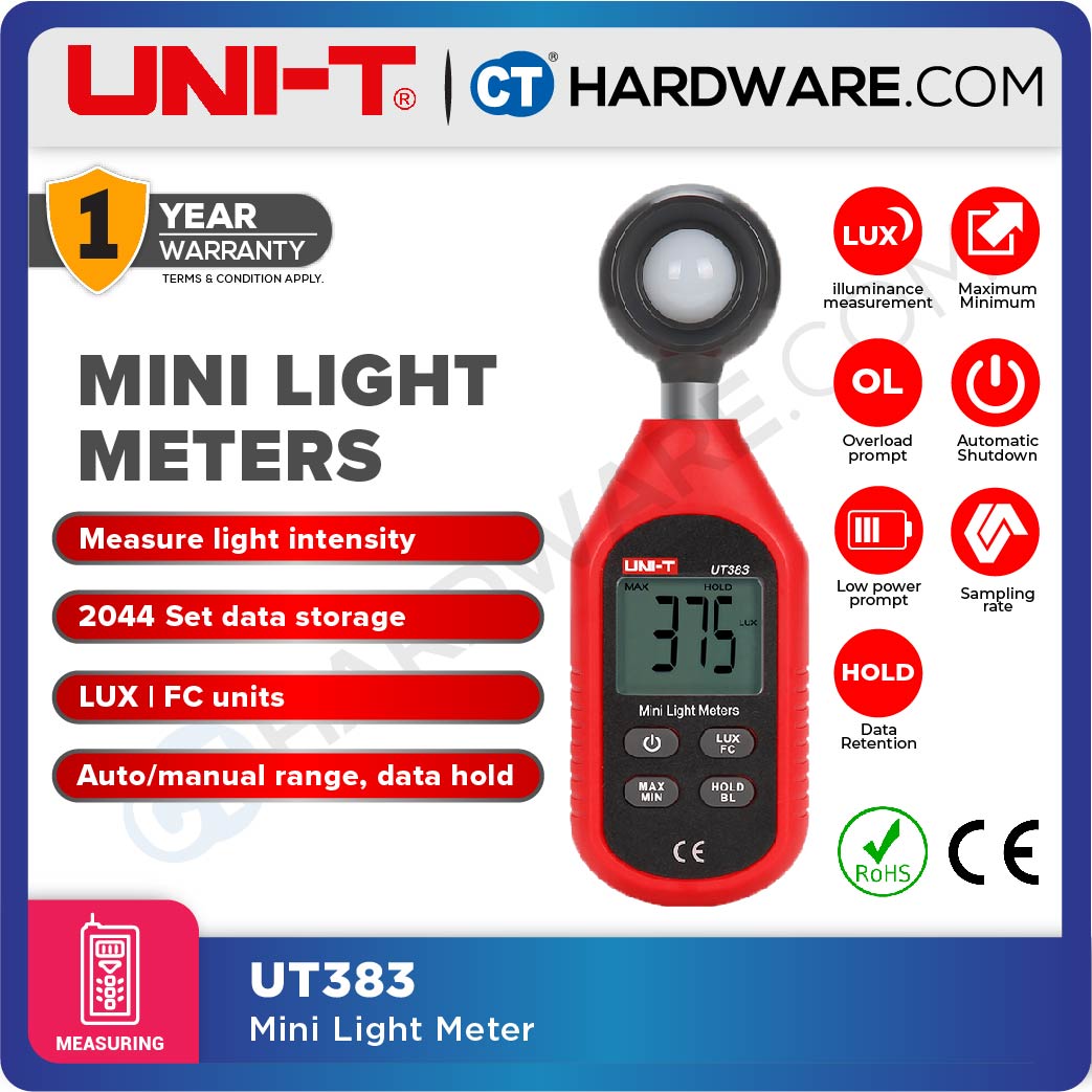 UNI-T UT383 MINI LIGHT METER – CT Hardware Online